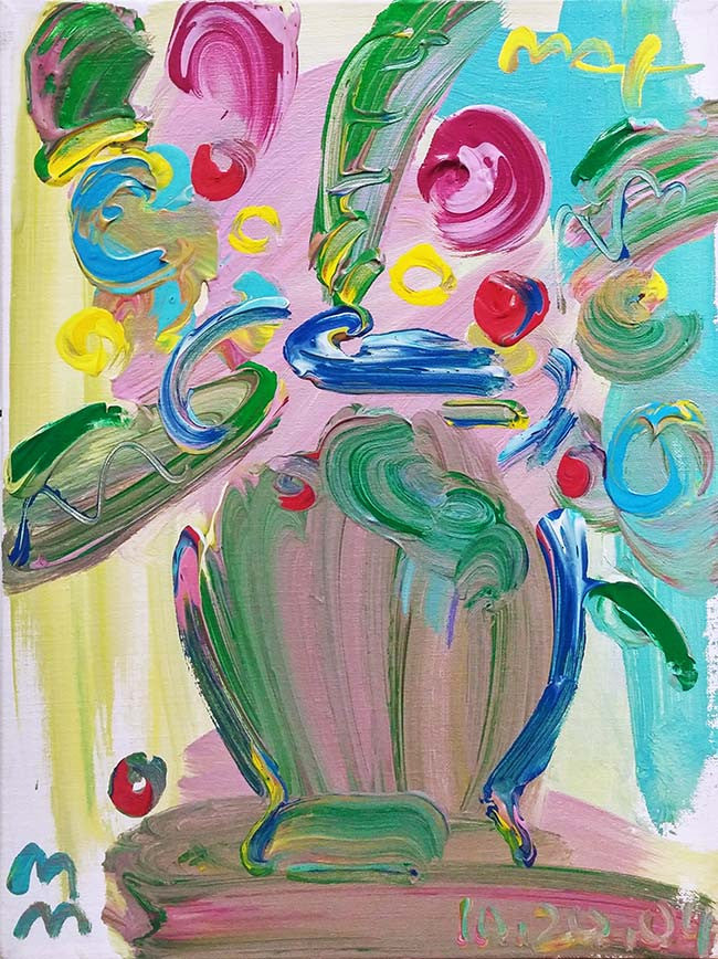 FLOWER VASE IV BY PETER MAX – Premier Pop Art