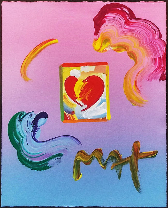 HEART (OVERPAINT) BY PETER MAX – Premier Pop Art