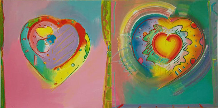 HEARTS II BY PETER MAX – Premier Pop Art