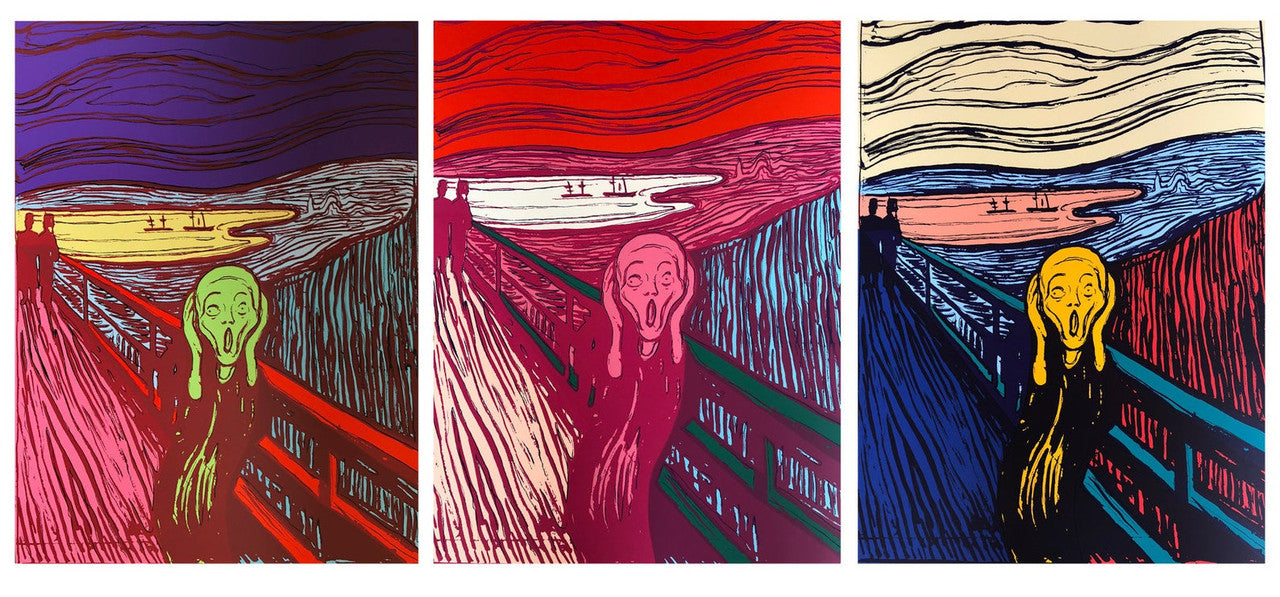 THE SCREAM (SET OF 3) BY ANDY WARHOL FOR SUNDAY B. MORNING – Premier ...